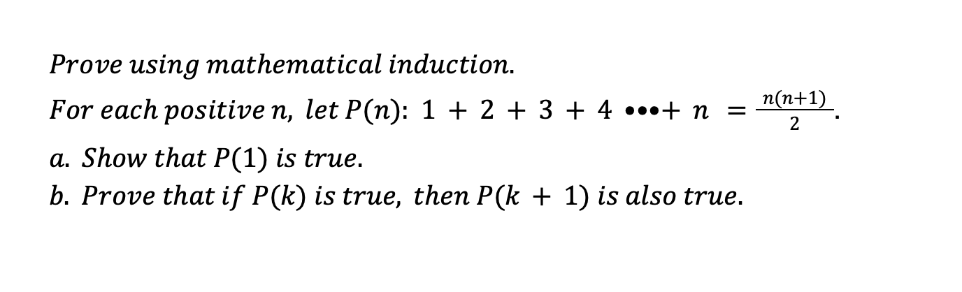 Solved Prove using mathematical induction. For each positive | Chegg.com