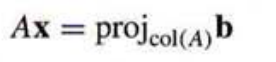 3. For the matrices in Exercise 1, find projcol(A)b, | Chegg.com