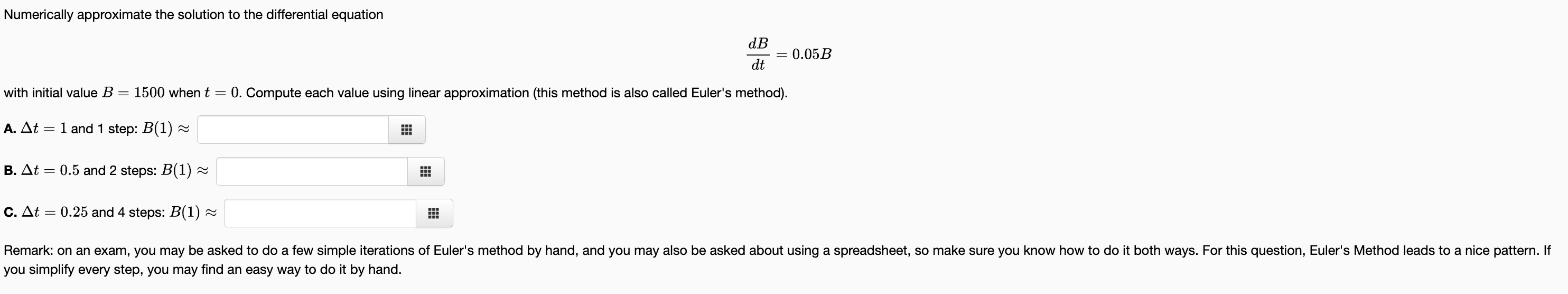 Solved Numerically approximate the solution to the | Chegg.com