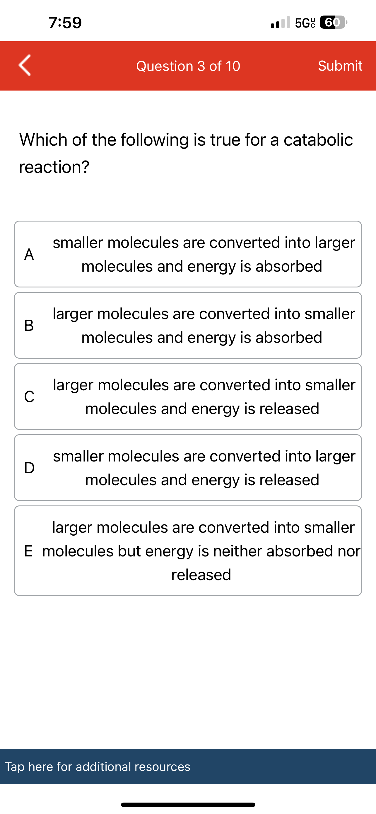 Solved reaction?Asmaller molecules are converted into larger | Chegg.com