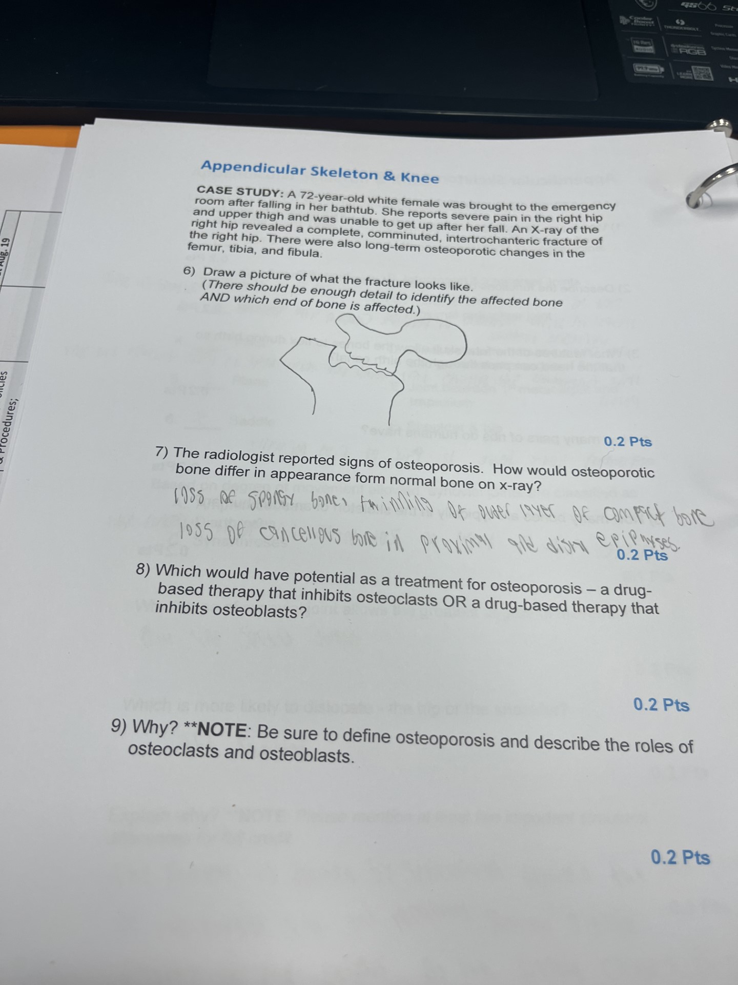Solved Appendicular Skeleton \& Knee CASE STUDY: A | Chegg.com