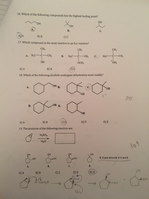 Solved Which of the following compounds has the highest | Chegg.com