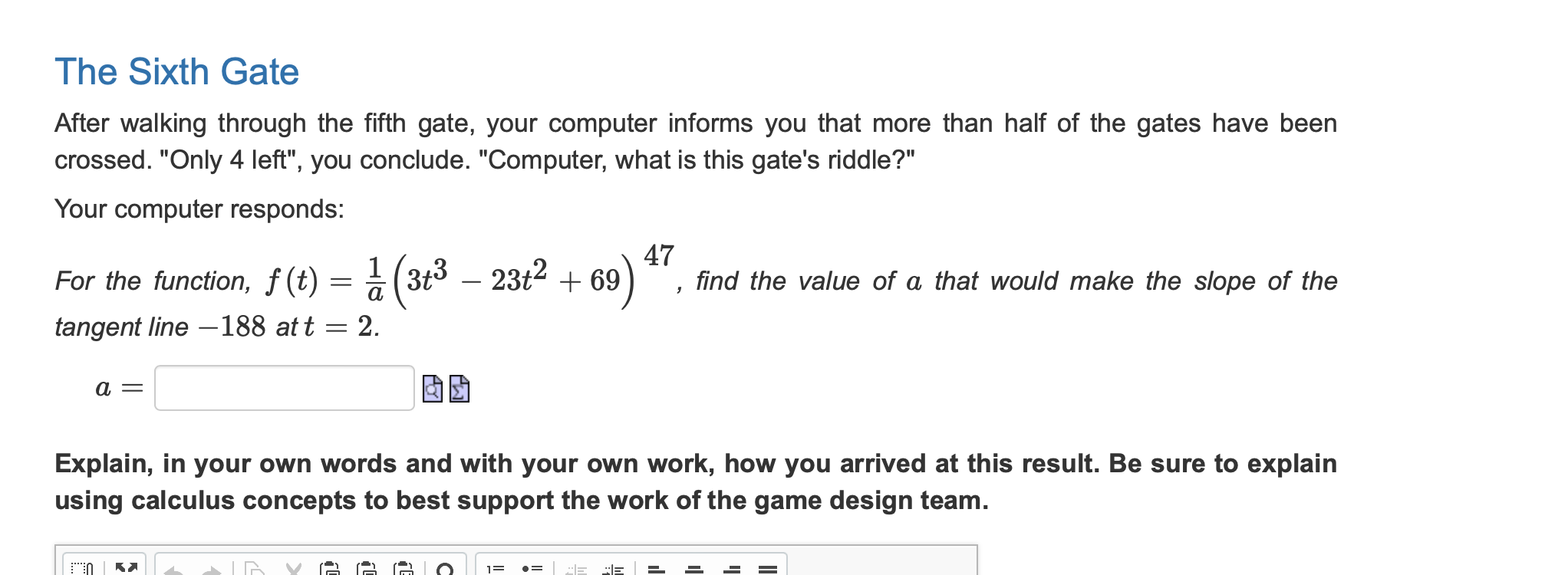 Solved The Sixth Gate After walking through the fifth gate, | Chegg.com