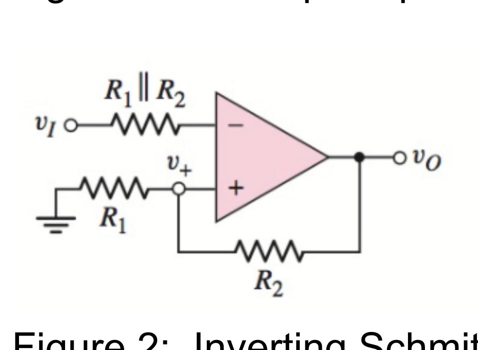 Solved How do I solve for R2 in an inverting Schmitt trigger | Chegg.com