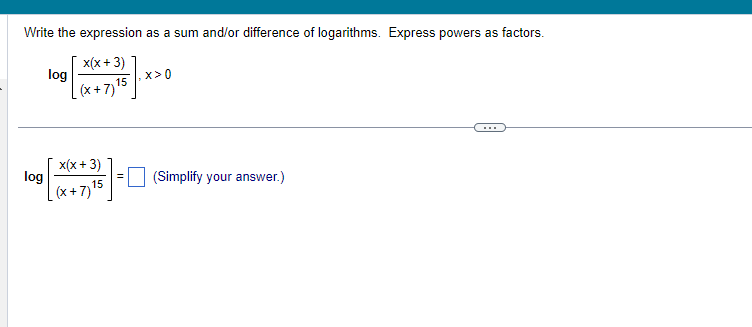Solved Write the expression as a sum and/or difference of | Chegg.com