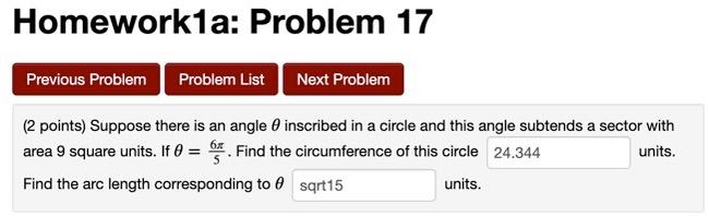 Solved Homework1a: Problem 17 Previous Problem Problem List | Chegg.com
