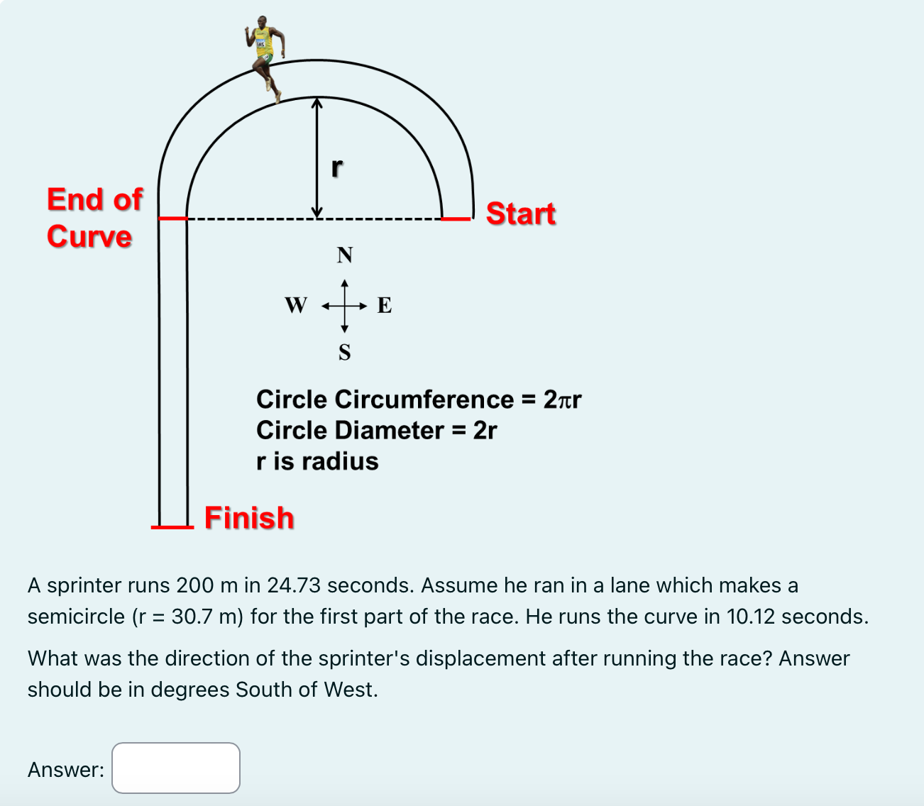 Solved Circle Circumference =2πrCircle Diameter =2rr ﻿is | Chegg.com