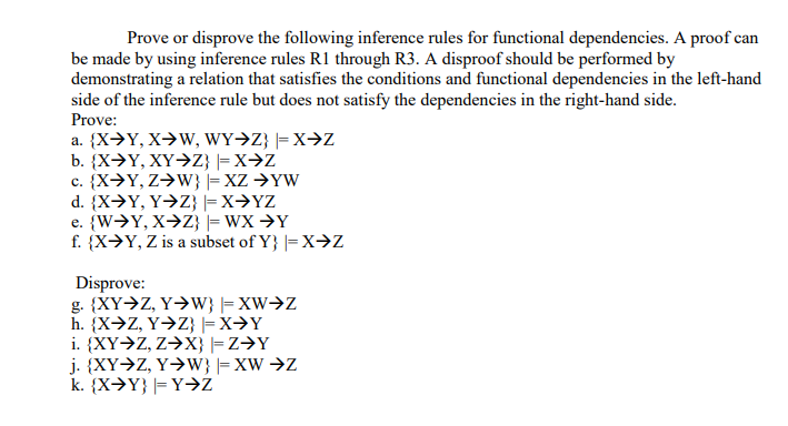 Solved Prove or disprove the following inference rules for | Chegg.com