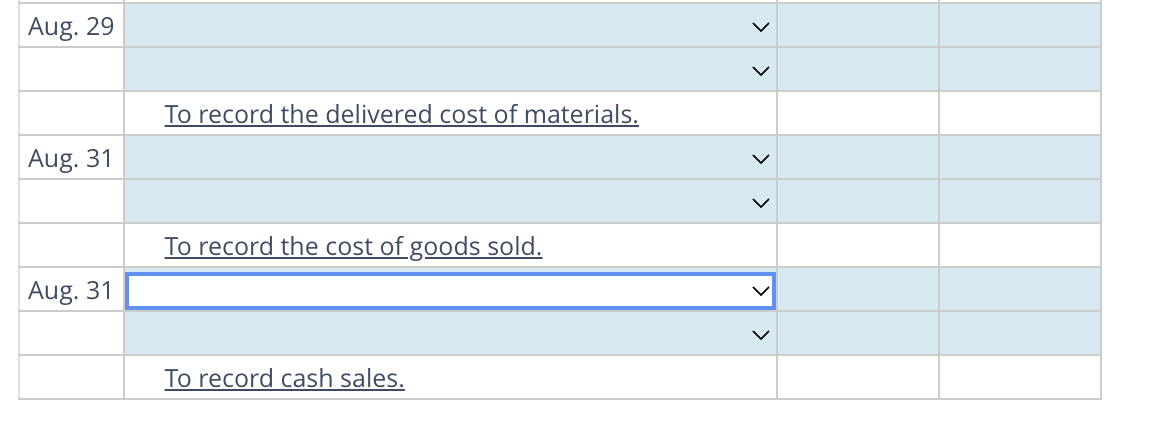 Solved \begin{tabular}{|l|l|l|l|} \hline Aug. 29 & & \\ | Chegg.com