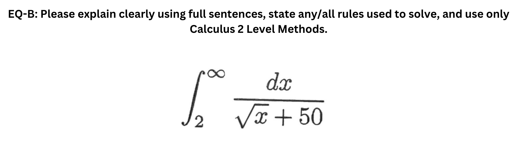 Solved EQ-B: Please explain clearly using full sentences, | Chegg.com