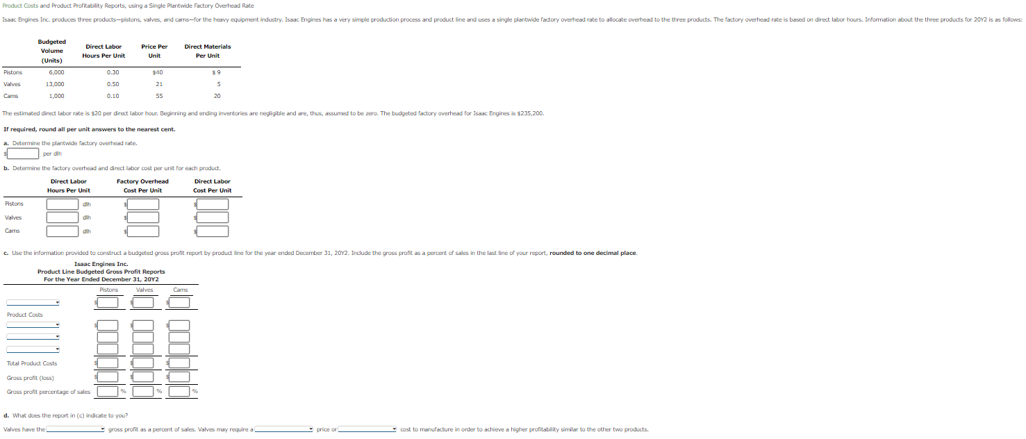 Solved Product Costs and Product Profitability Reports, | Chegg.com