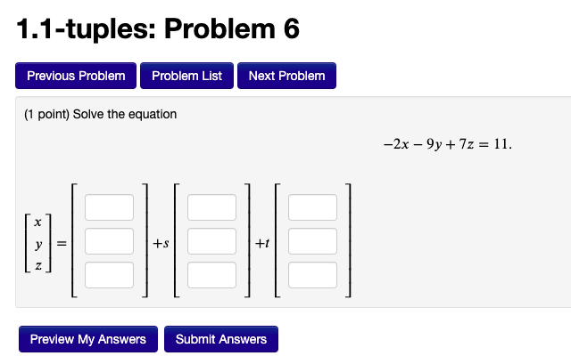 Solved 1.1-tuples: Problem 6 Previous Problem Problem List | Chegg.com