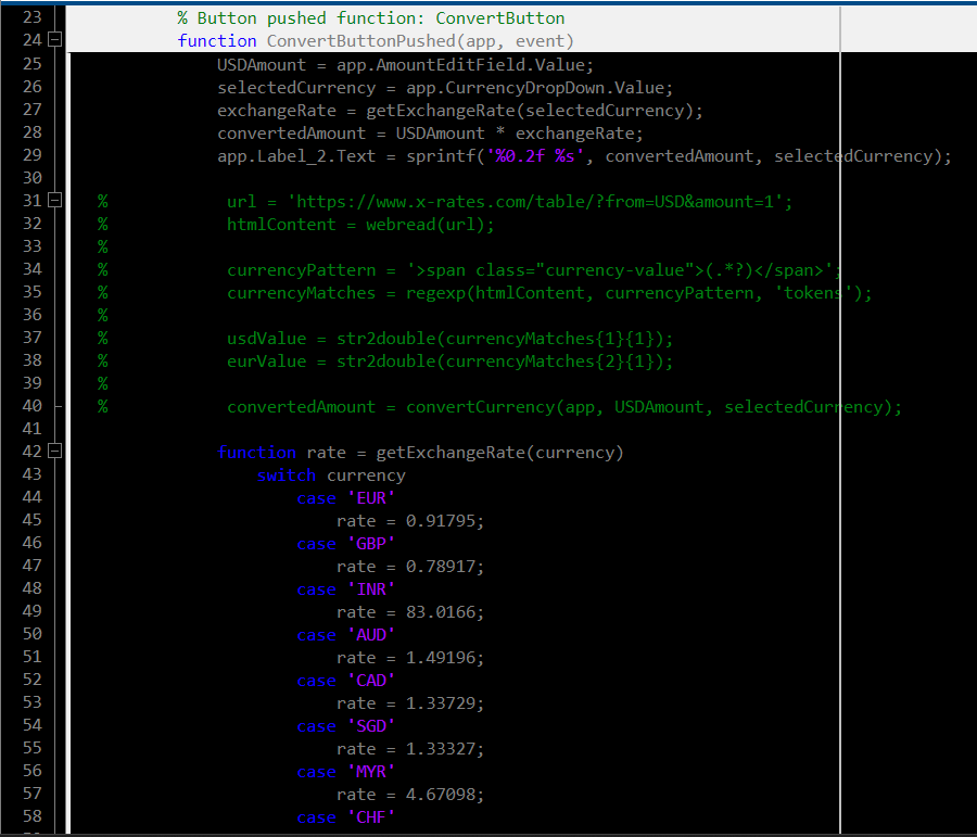 Solved I'm trying to make an app in MATLAB's app designer | Chegg.com