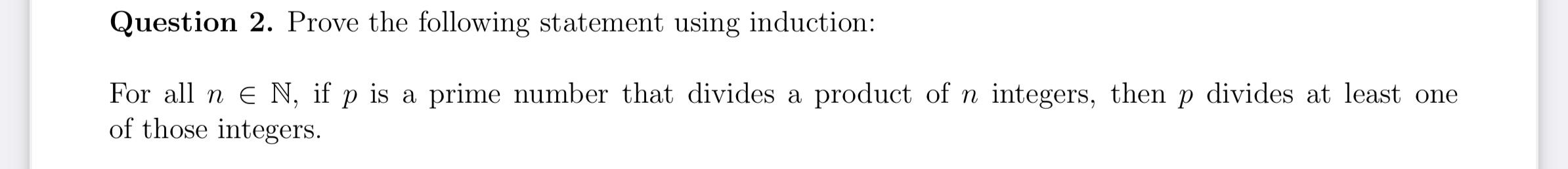 Solved Question 2. Prove the following statement using | Chegg.com