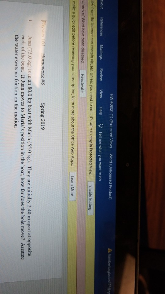 Solved HW #08(2) (1) (Protected View) . Word (Unlicensed | Chegg.com