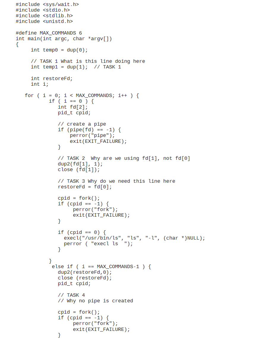 Solved download this file: pipe homework.c #include | Chegg.com