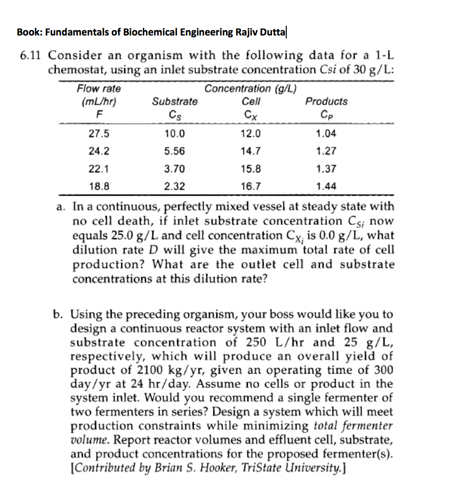Book: Fundamentals of Biochemical Engineering Rajiv | Chegg.com