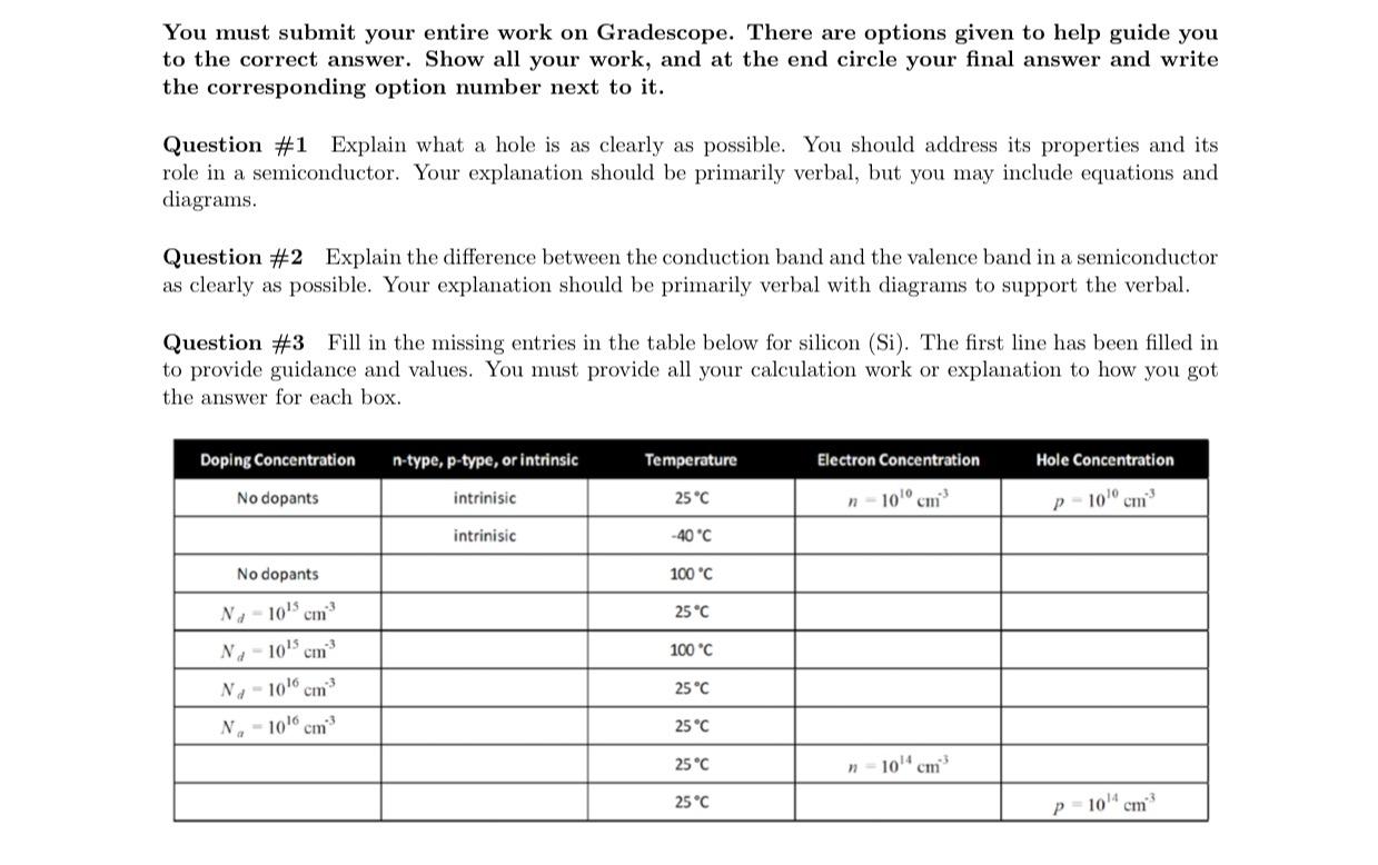 Solved You must submit your entire work on Gradescope. There | Chegg.com