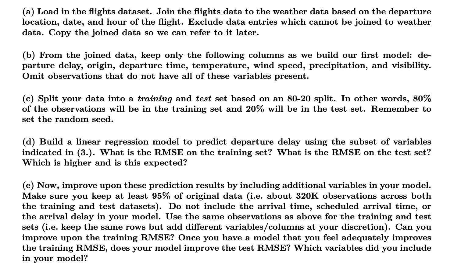 Load the package nycflights13 with | Chegg.com