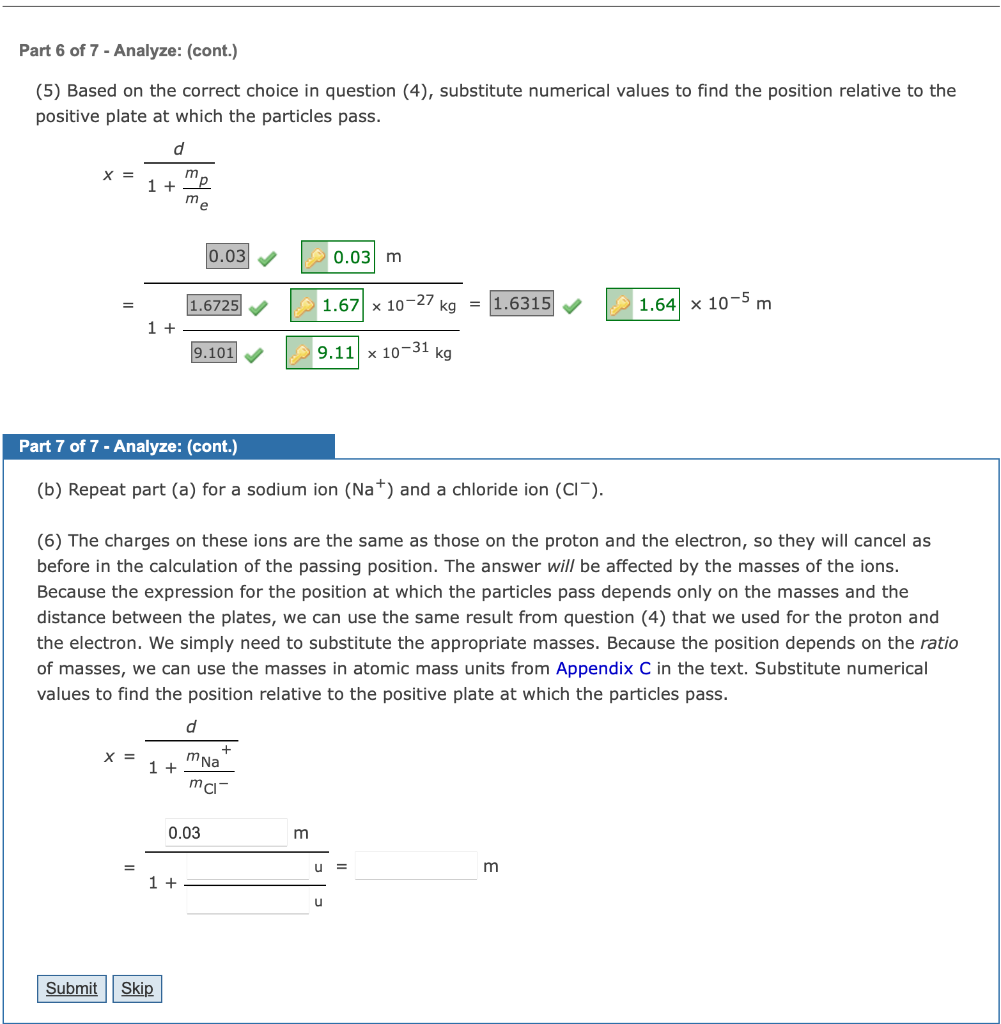 Solved Analysis Model Tutorial A uniform electric field of | Chegg.com