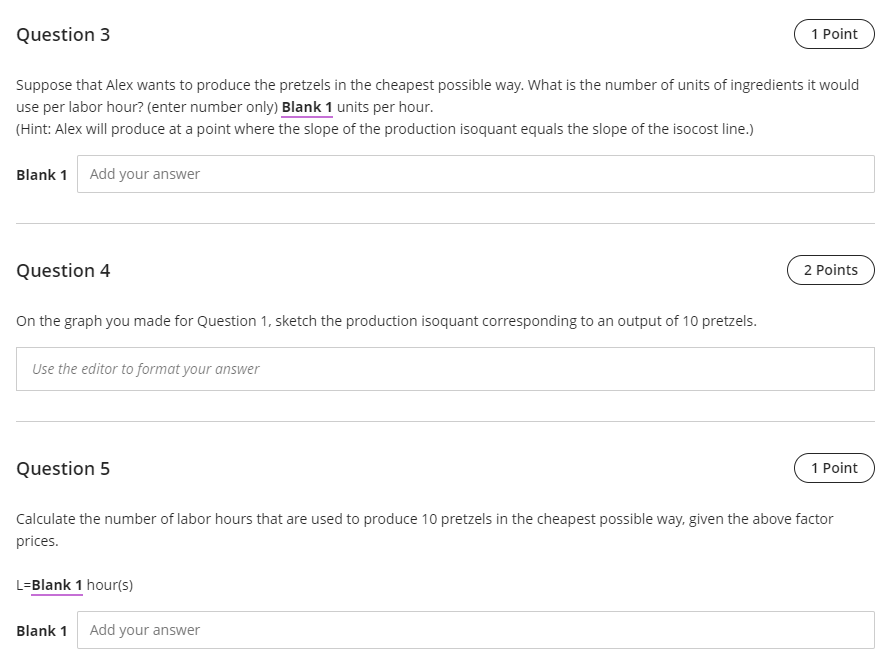 Solved Assignment Content Alex sells pretzels in a | Chegg.com