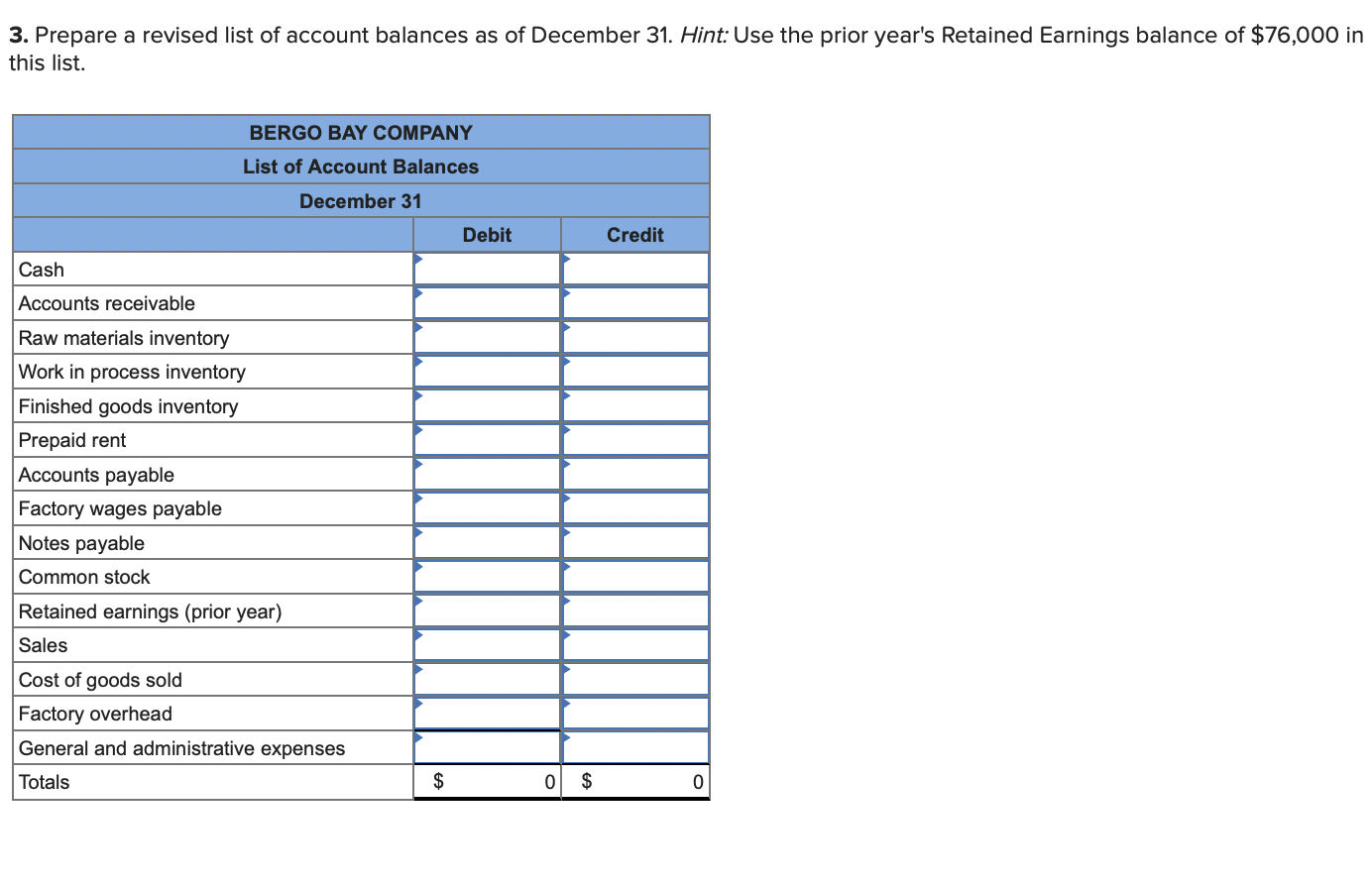 Solved Bergo Bay's accounting system generated the following | Chegg.com Solved Bergo Bay's accounting system generated the following | Chegg.com
