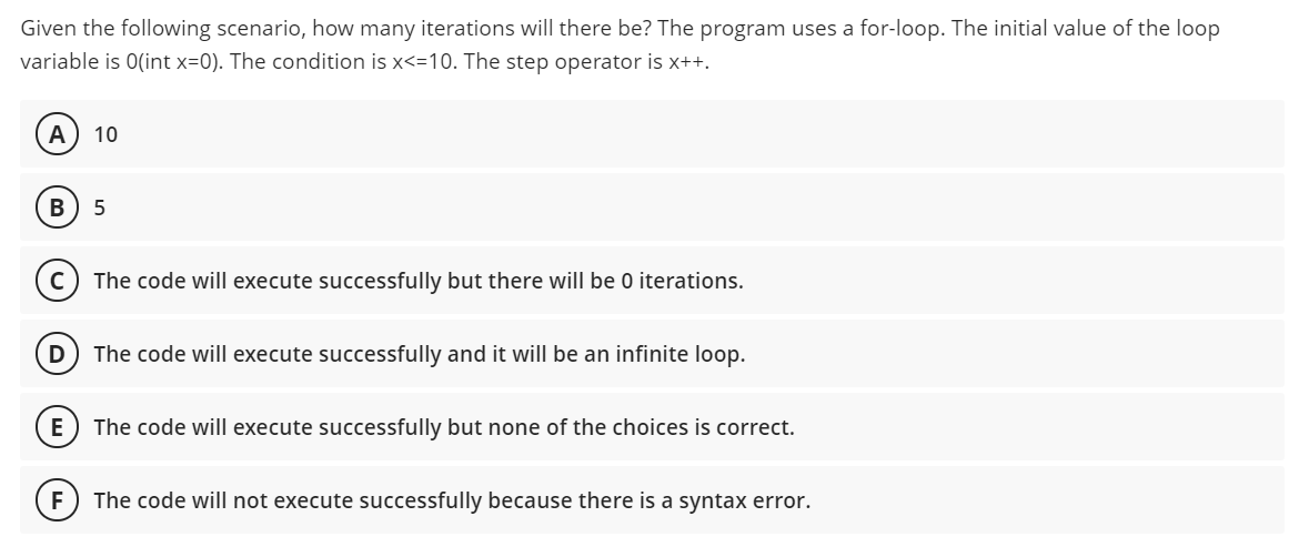 Solved Given the following scenario, how many iterations | Chegg.com