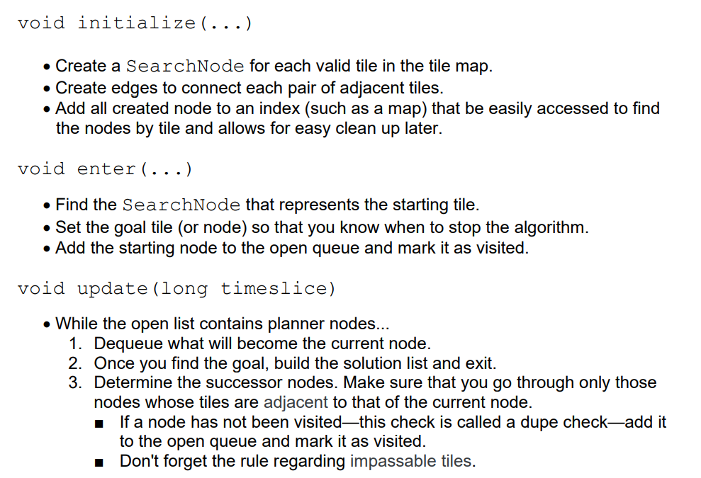 Solved Been trying to create a breadth first search | Chegg.com