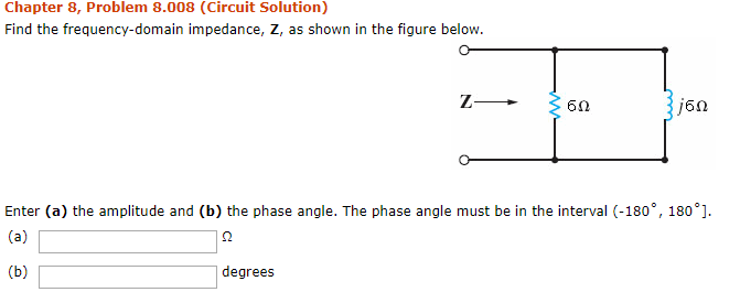 Solved Chapter 8, Problem 8.008 (Circuit Solution) Find the | Chegg.com