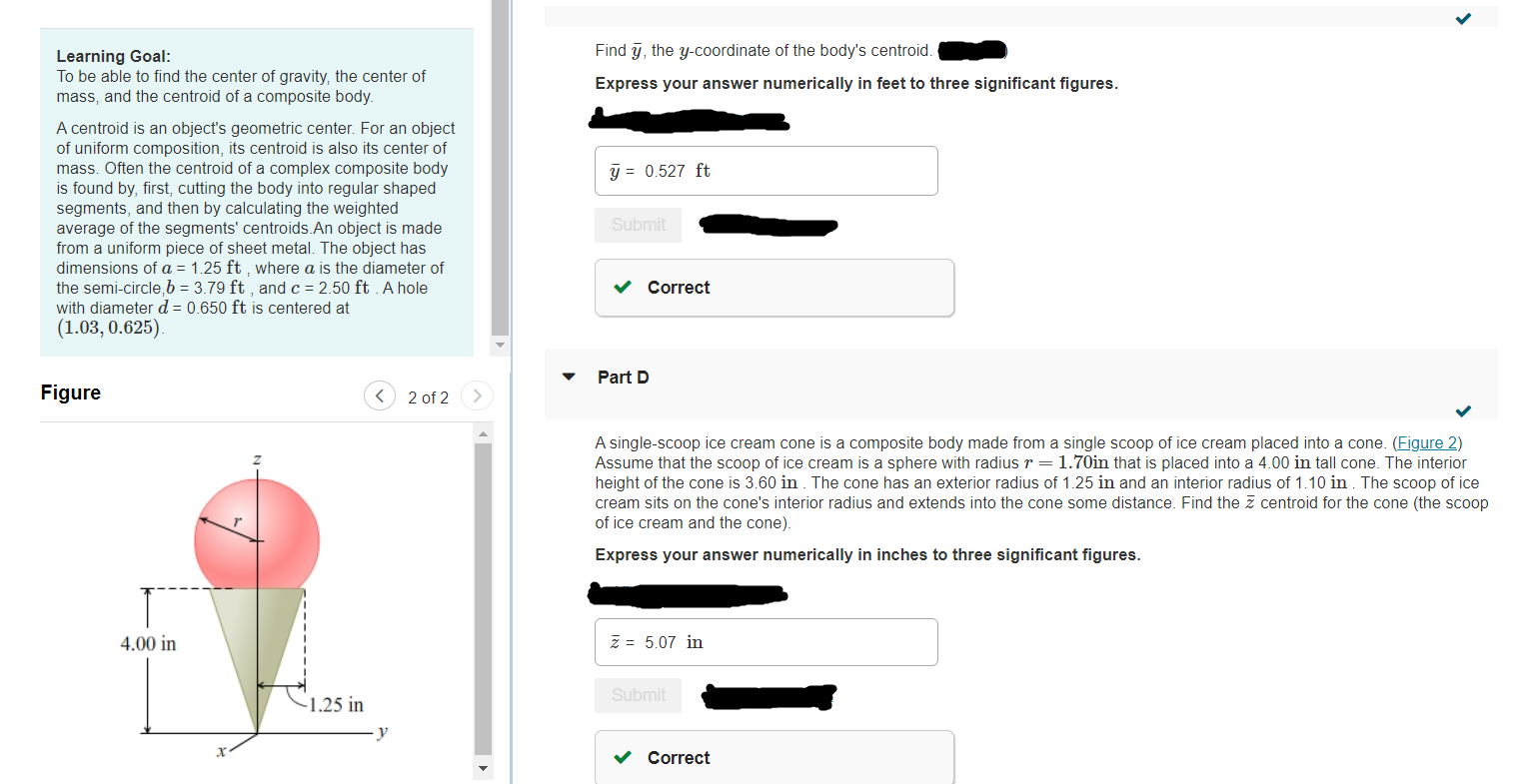 Solved Learning Goal: To be able to find the center of | Chegg.com