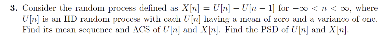 Solved 3. Consider the random process defined as | Chegg.com