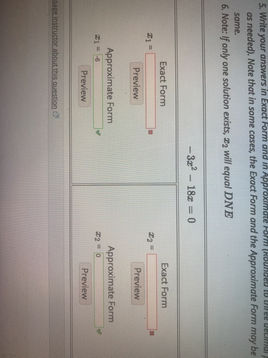 Solved 5. Write your answers in Exact Form and in | Chegg.com