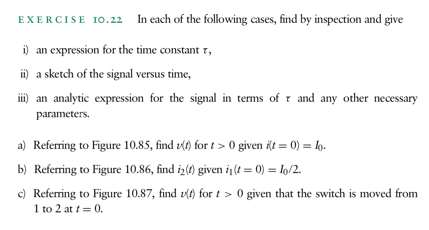 Solved EXERCISE 10.22 In each of the following cases, find | Chegg.com