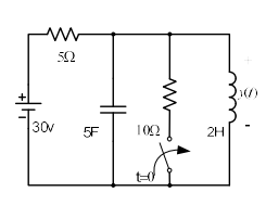 Solved In the circuit given below, after the switch is kept | Chegg.com
