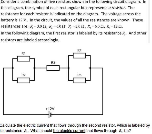 Solved Consider a combination of five resistors shown in the | Chegg.com
