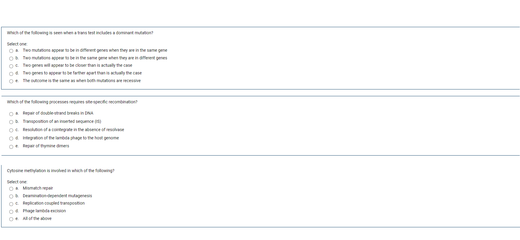 Solved Which of the following is seen when a trans test | Chegg.com
