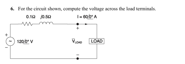Solved For the circuit shown, compute the voltage across the | Chegg.com