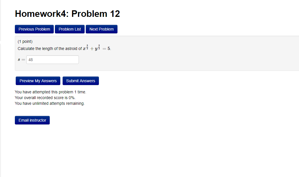 Solved Homework4: Problem 12 Previous Problem Problem List | Chegg.com