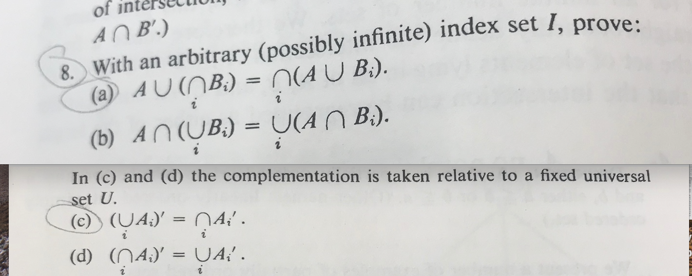 Solved of intersecu An B.) With an arbitrary (possibly | Chegg.com