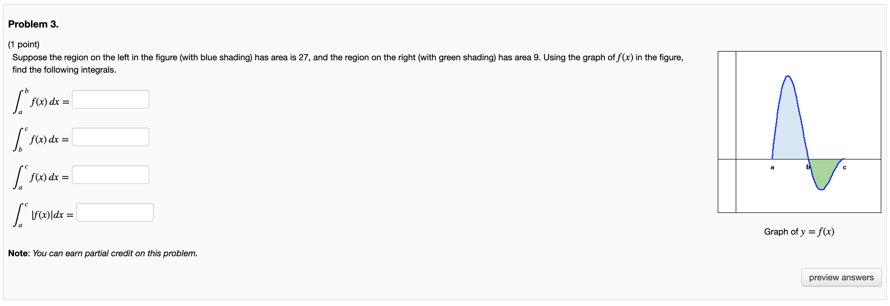 Solved Problem 3. (1 point) Suppose the region on the left | Chegg.com