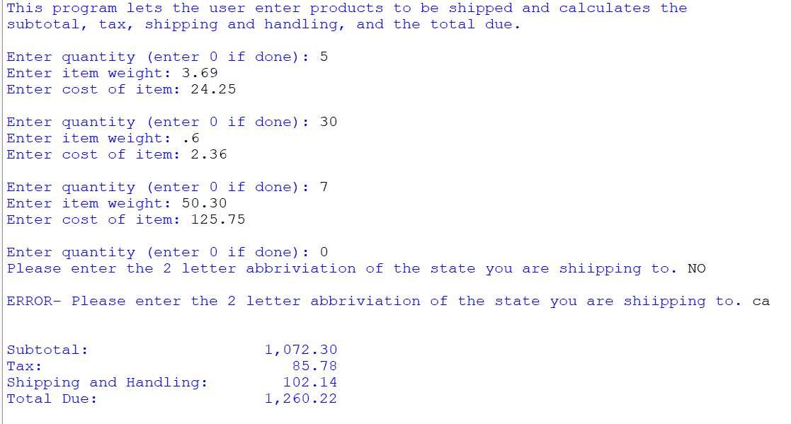 Solved Why isnt my code working ? #This program lets the | Chegg.com