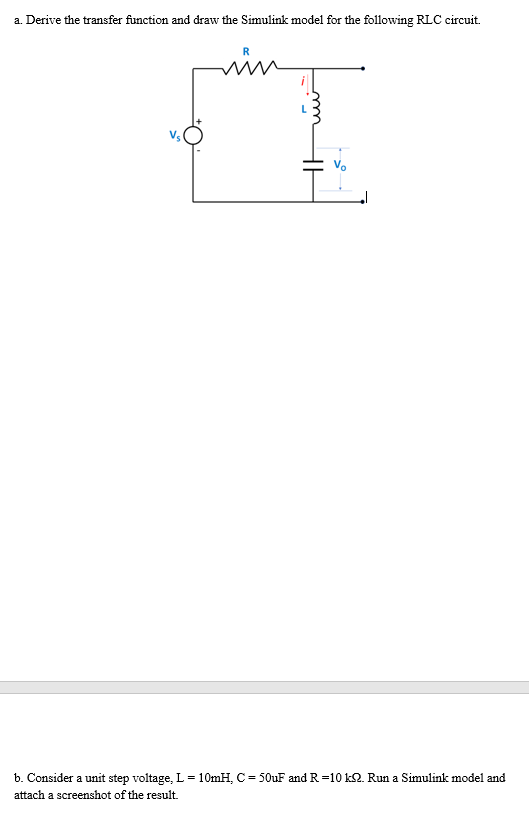 Solved a. Derive the transfer function and draw the Simulink | Chegg.com