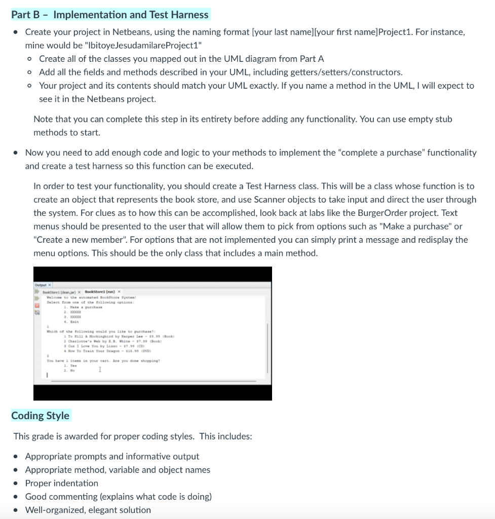 Solved ITSC 1213 - Project 1 - Bookstore Management System | Chegg.com