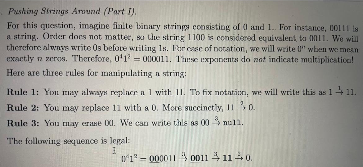 Solved Pushing Strings Around Part I For This Question 
