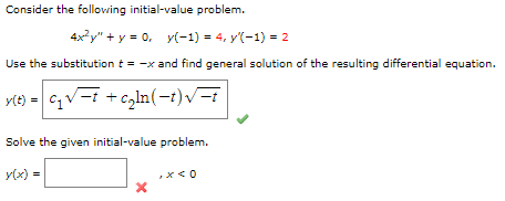 Solved Consider the following initial-value | Chegg.com