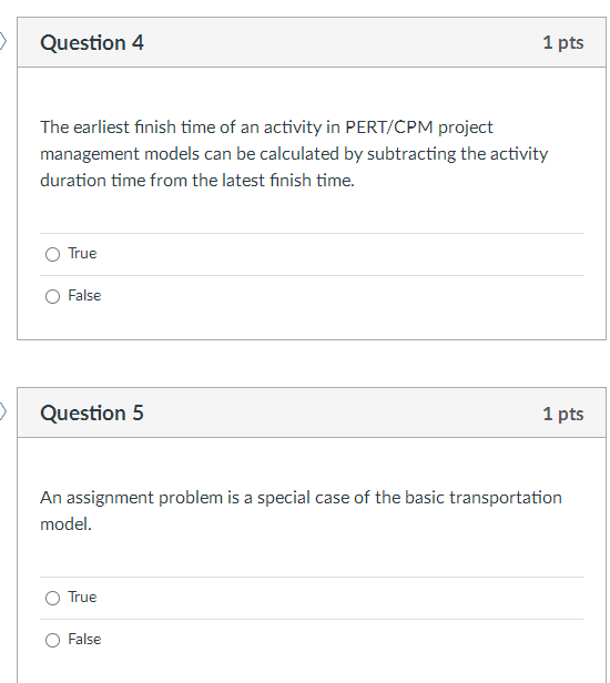 Solved The earliest finish time of an activity in PERT/CPM | Chegg.com