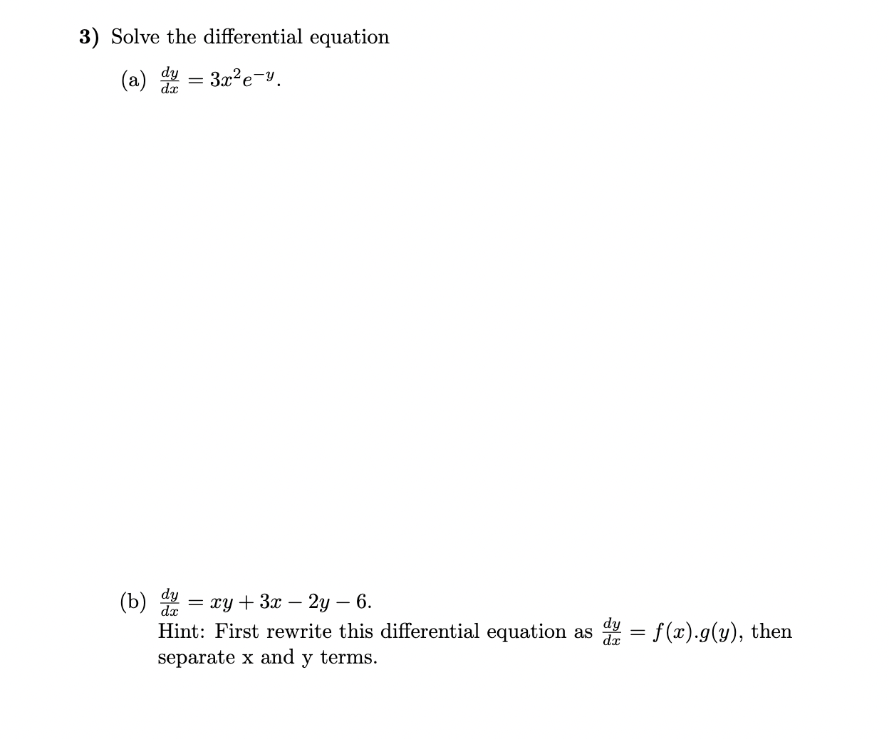 Solved Solve the differential | Chegg.com