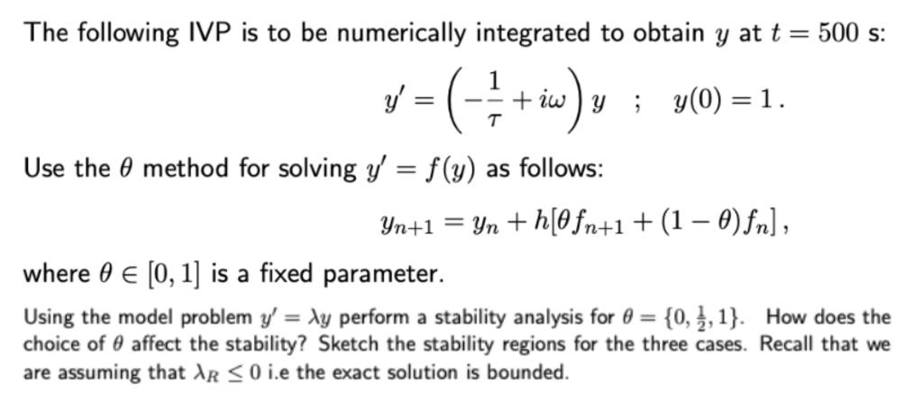 Solved The following IVP is to be numerically integrated to | Chegg.com