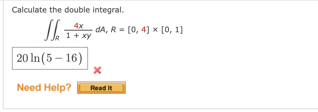 Solved Calculate the double integral. | Chegg.com