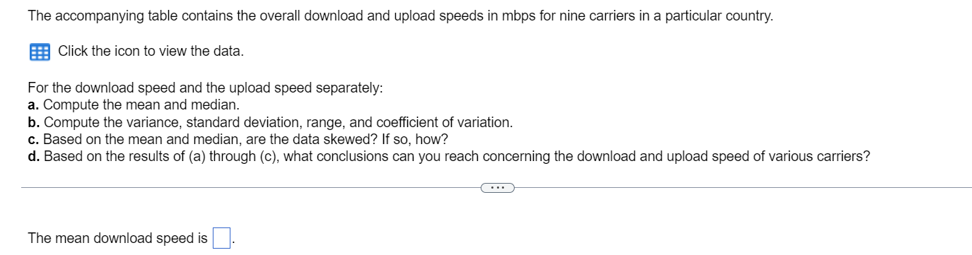 Solved MyStatLab Data Set StatCrunch. Applets Edit Data | Chegg.com